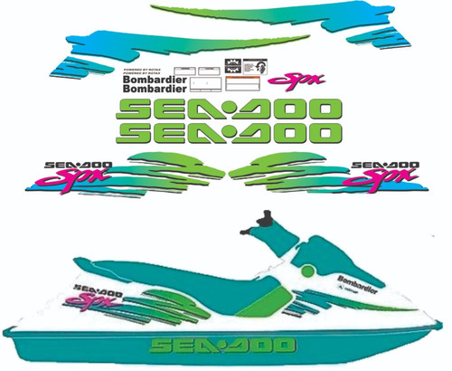 SEADOO SPX 1994 Graphics / Decal / Sticker Kit CUSTOM | KRP Signs ...