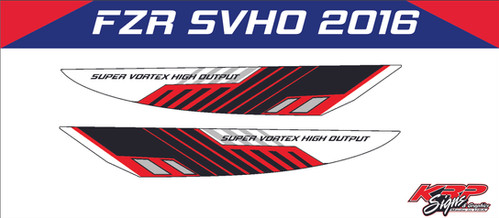 YAMAHA WAVERUNNER FZR SVHO 2016 Graphics / Decal / Sticker Kit HULL ...