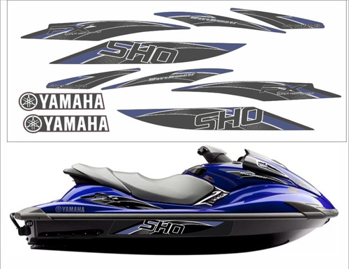 YAMAHA WAVERUNNER FX SHO 2008 Graphics/ / Sticker Kit BLUE | KRP Signs ...
