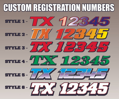 PWC registration numbers / custom | KRP Signs & Graphics