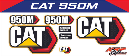 CAT 950 M Wheel Loader Vinyl Decal Set | KRP Signs & Graphics