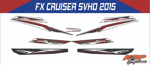 YAMAHA WAVERUNNER FX CRUISER SVHO 2015 Graphics / Decal / Sticker Kit ...