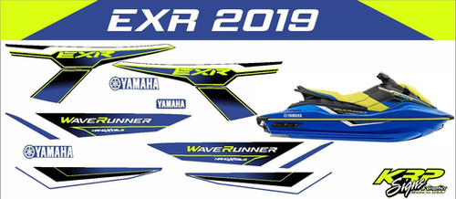 YAMAHA WAVERUNNER EXR 2019 Graphics / Decal / Sticker Kit | KRP Signs ...