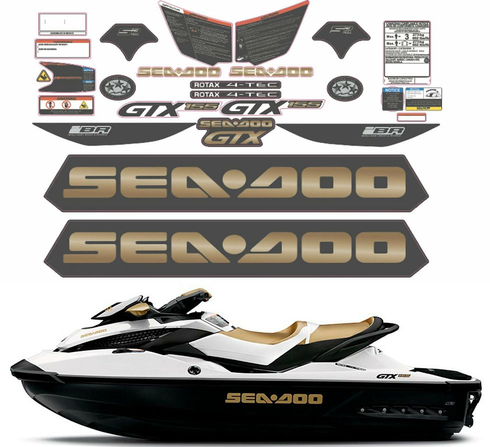 SEADOO GTX 155 2012 Graphics / Decal / Sticker Kit custom | KRP Signs ...