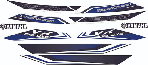 YAMAHA WAVERUNNER VX DELUXE HO 2016 Graphics / Decal / Sticker Kit blue ...
