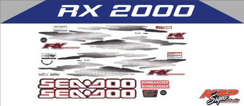 SEADOO RX 2000 Millenium Edition Graphics / Decal / Sticker Kit | KRP ...