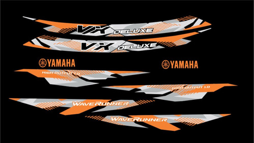 YAMAHA WAVERUNNER VX DELUXE 2017 HO 1.0 Graphics / Decal / Sticker Kit ...