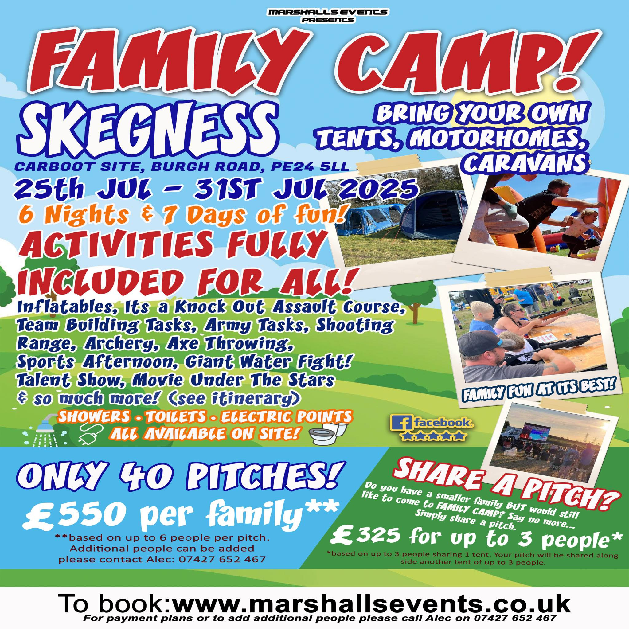 Skegness 3 NIGHTS - SMALL FAMILY 3 PEOPLE | Marshalls Events