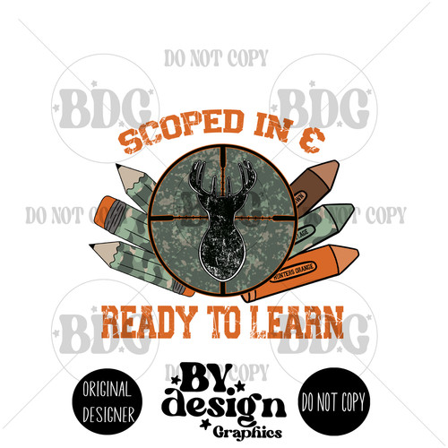 Scoped In + Ready To Learn PNG | BY Design Graphics