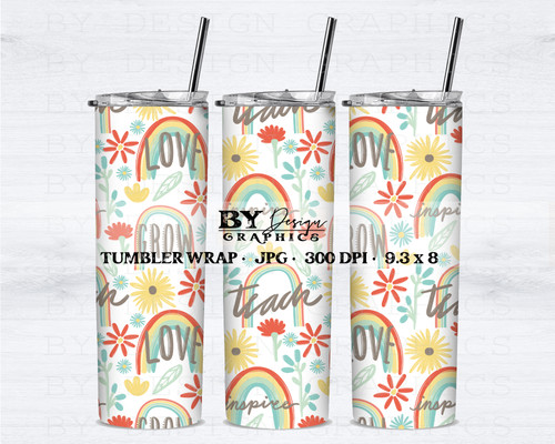 Teach Love Grow Wrap | BY Design Graphics