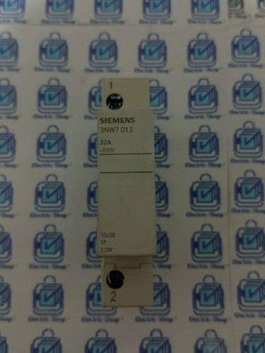 3NW7013 SIEMENS PORTAFUSIBLE 10X38mm 1 POLO 3NW7013 | Electric-Shop