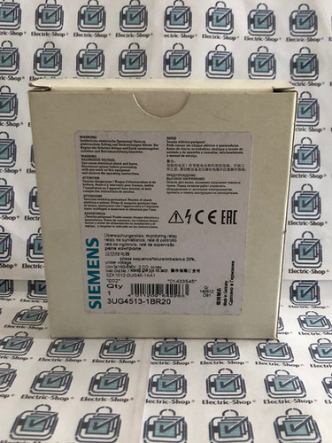 3UG4513-1BR20 SIEMENS MONITOR FALLA DE FASE 160-690V MIN TENSION Y ...