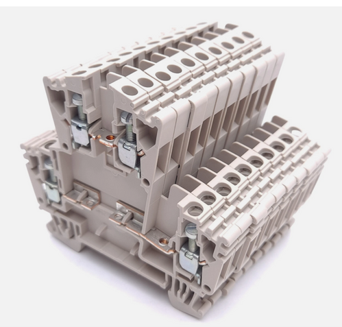 terminales Weidmuller WDK 2.5/D/3 1023100000, 2 niveles 4 conexiones ...