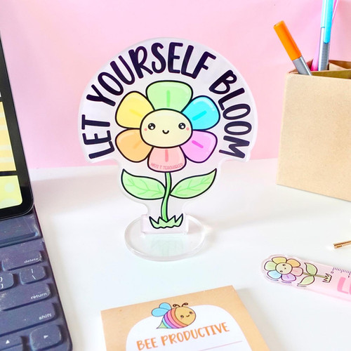 Let Yourself Bloom Desk Sign | Miss T Teachables