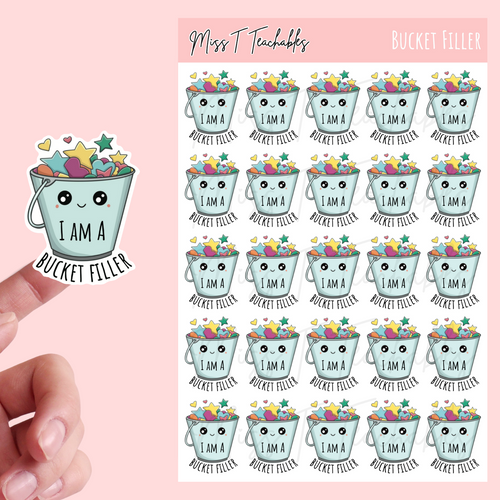 'Bucket Filler' Teacher Sticker Pack | Miss T Teachables