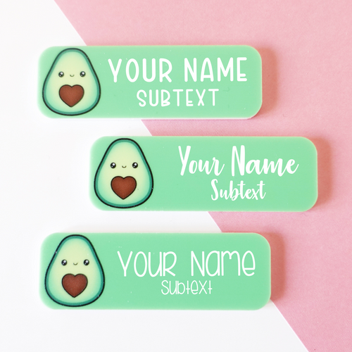 Avocado Personalised Badge | Miss T Teachables