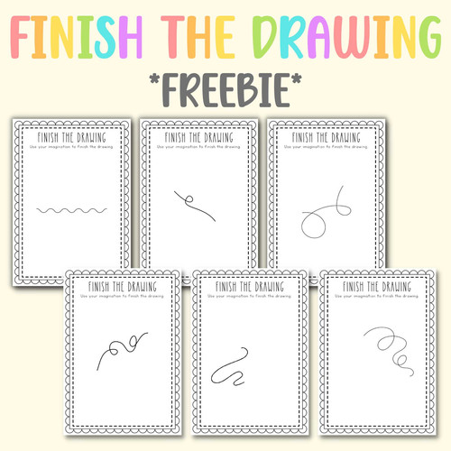 *FREEBIE* Finish the Drawing | Miss T Teachables