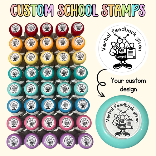 Custom School Stamps | Miss T Teachables