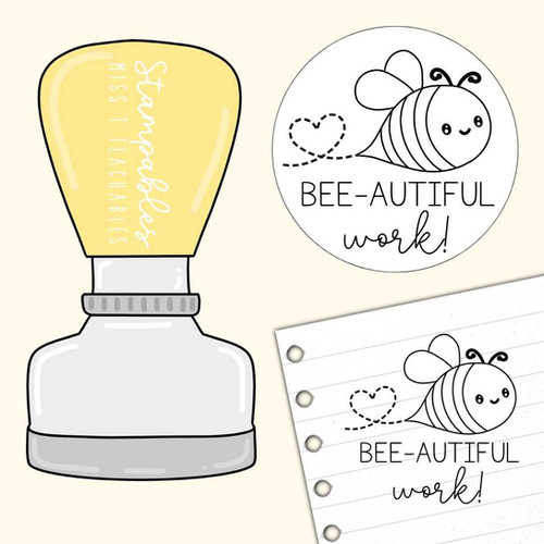 Bee-autiful Work Teacher Stamp | Miss T Teachables