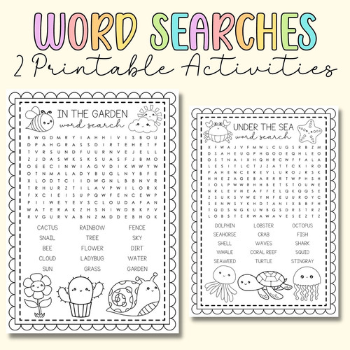 Digital Word Searches | Miss T Teachables