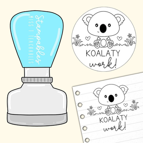 Koalaty Work Teacher Stamp | Miss T Teachables