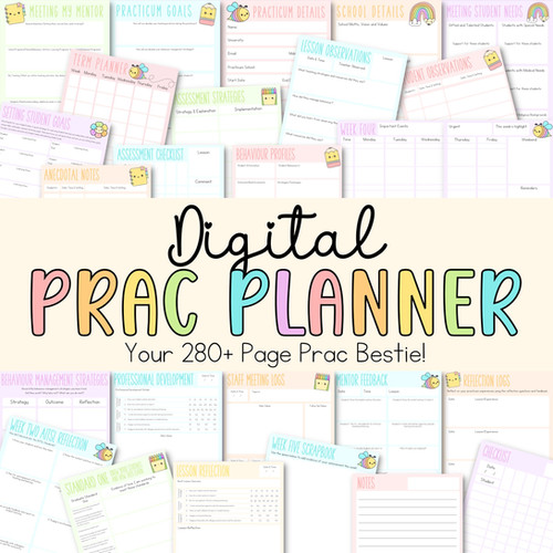 Digital Practicum Planner | Miss T Teachables