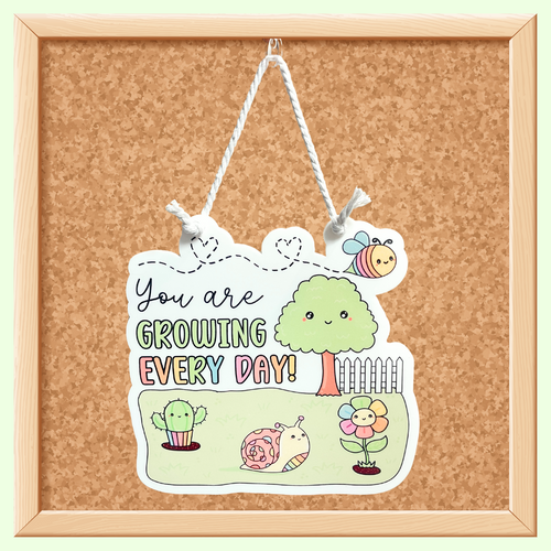 'You are Growing Everyday' Garden Classroom Sign | Miss T Teachables