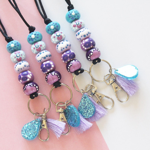 'Self Care' Hand Painted Lanyard (Muthi Tidda X Miss T Teachables ...