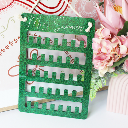 Emerald Vertical Lanyard Organiser | Miss T Teachables