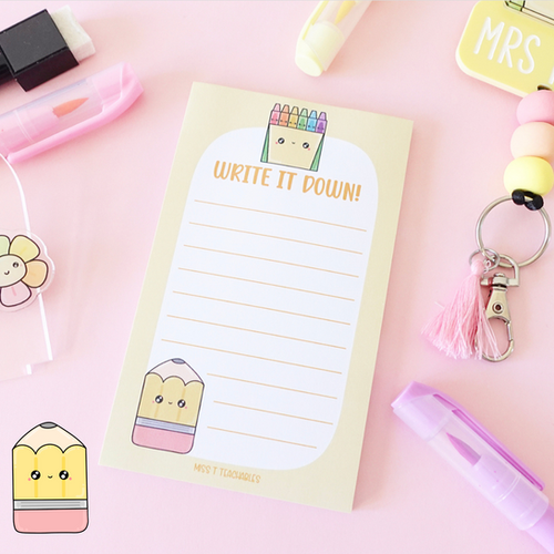 Write it Down Large Sticky Notes | Miss T Teachables
