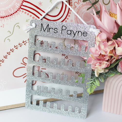 Silver Vertical Lanyard Organiser | Miss T Teachables