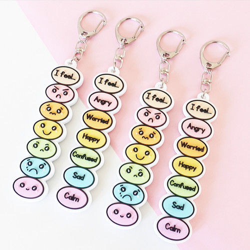 Emotional Wellbeing Keychain | Miss T Teachables
