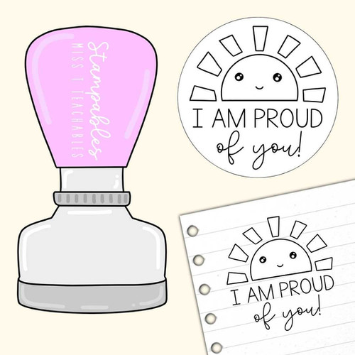 I'm Proud of You Teacher Stamp | Miss T Teachables