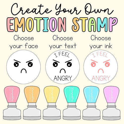 Custom Emotion Teacher Stamp | Miss T Teachables