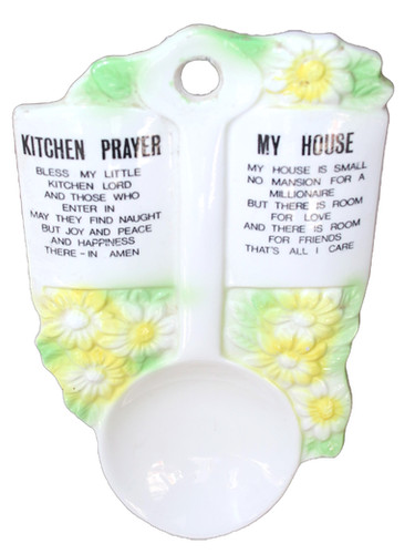 Preloved God, Prayer Wall, Religious wall plaque, Kitchen Prayer Spoon ...