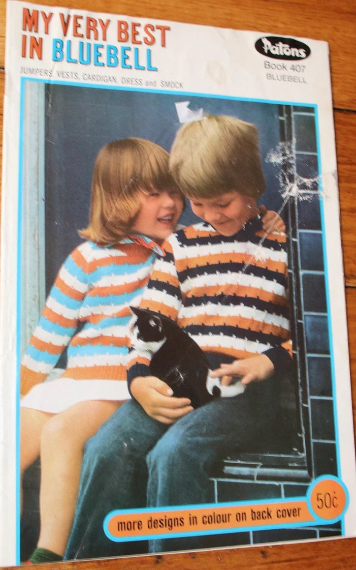 Vintage Patons Knitting Book No. 407, My Very Best In Bluebell. OOP ...