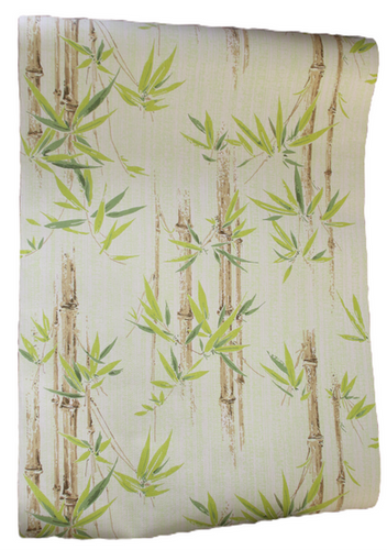 Preloved Vintage Partial Roll of Bamboo Wallcovering wallpaper ...