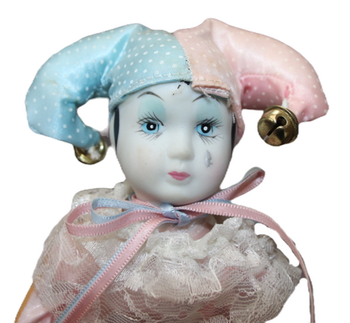 Preloved Jester Doll, Jester Toy for collections | Tasmanian Beauties