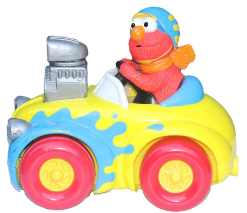 Preloved Vintage Genuine Elmo Racing Car Toy, Sesame Street Merchandise ...