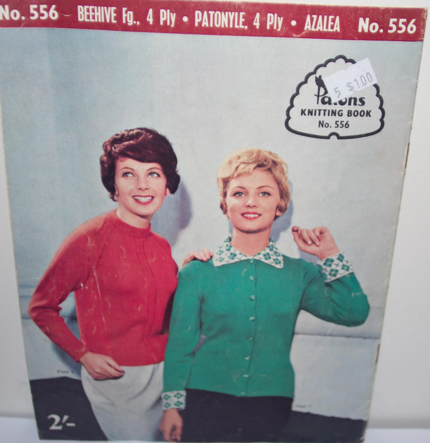 Vintage Patons Knitting Book No. 556. Ladies Knits OOP patterns ...