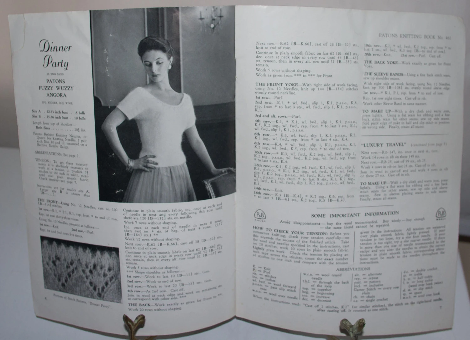 Vintage Patons Knitting Book no. 461. OOP Patterns | Tasmanian Beauties