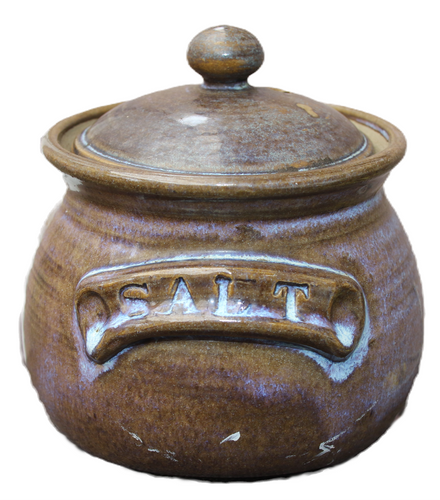 Preloved Salt Pig, Small Salt Pig, Small Pottery Salt Pig, Salt Cellar ...