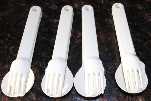 Preloved Pocket Cutlery Set, Folding Tupperware Cutlery Set, Travelling ...