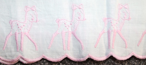 Preloved Pink Deer Trim Edging | Tasmanian Beauties
