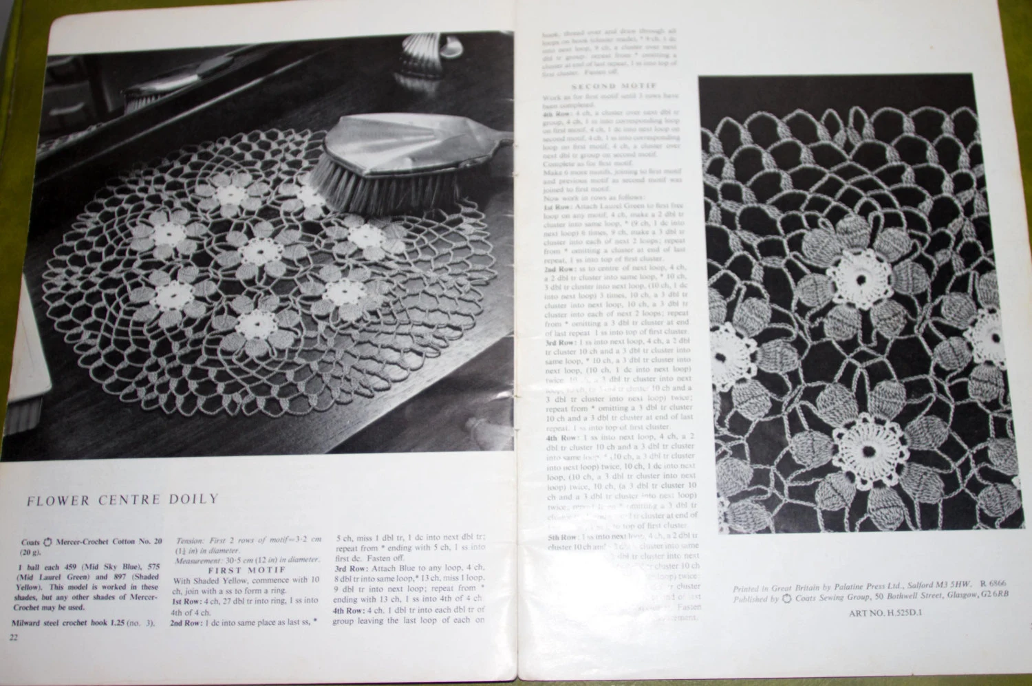 J. P. Coats Book No. 525 Doilies in Coats Mercer-Crochet | Tasmanian ...
