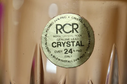 Preloved Vintage RCR Crystal jug, Crystal Pitcher, original sticker ...