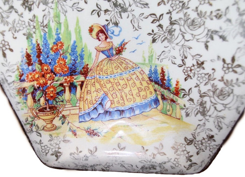 Preloved Empire Staffordshire England Yellow Crinoline Lady Bon Bon ...