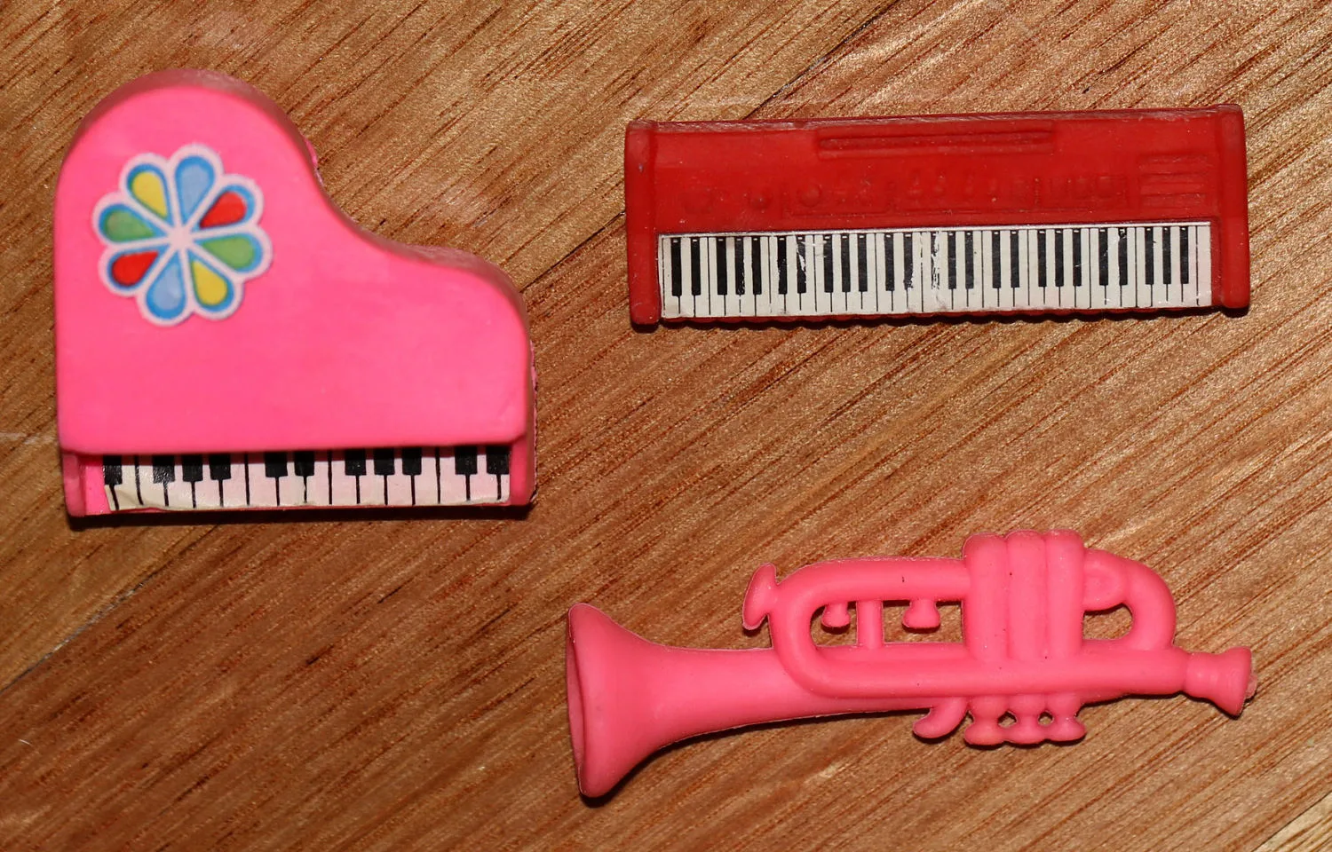 Preloved Novelty Musical Instrument Eraser Collection, Piano Keyboard ...