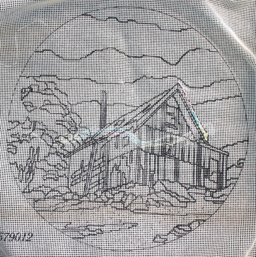 Preloved House Longstitch, Incomplete Canvas | Tasmanian Beauties