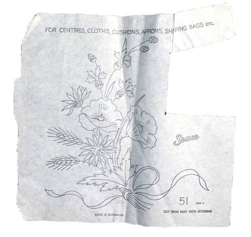 Preloved Vintage Semco 51 Iron On Transfer | Tasmanian Beauties